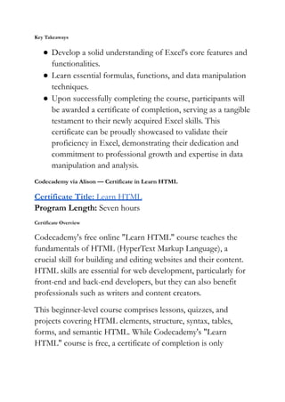 Take advantage of 7 cost-free computer courses and earn certificates ...