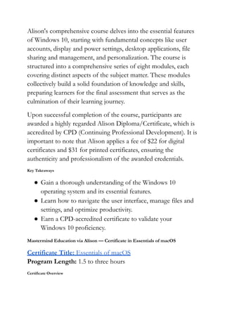 Take advantage of 7 cost-free computer courses and earn certificates | PDF