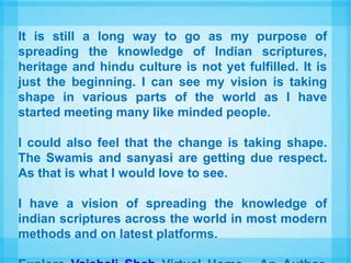 Take a Glance on Vaishali Shah's Profile- A Phenomenal Author | PPT