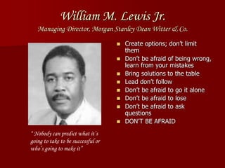 Take a Lesson: Inspirational Words from African American Leaders | PPTX