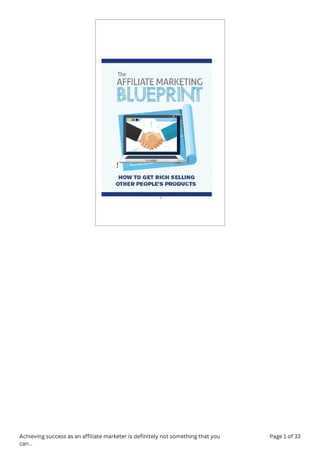 6 Figure Affiliate Markiting Blueprint | PDF