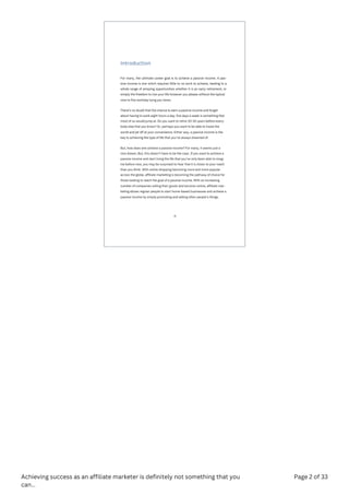 6 Figure Affiliate Markiting Blueprint | PDF