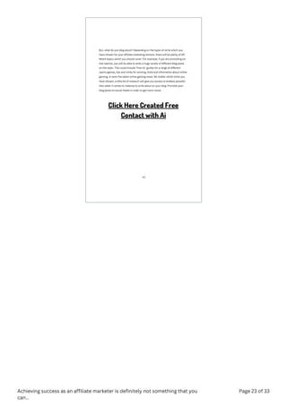 6 Figure Affiliate Markiting Blueprint | PDF