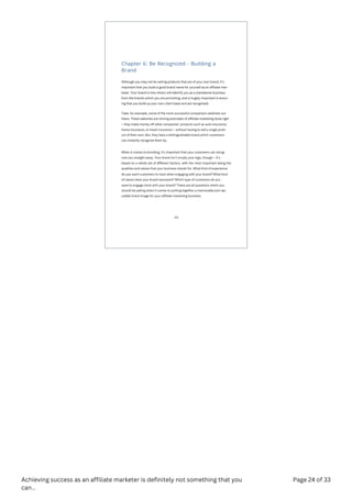 6 Figure Affiliate Markiting Blueprint | PDF