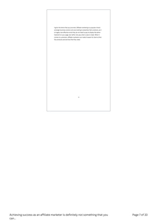 6 Figure Affiliate Markiting Blueprint | PDF