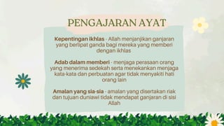 Fiqh Al-Ayat berkaitan amalan sedekah dan kisah nabi ibrahim | PPT