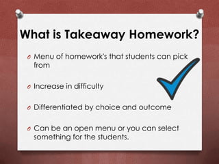 Takeaway homework 15.05.14 ir | PPTX