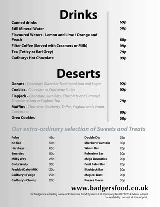 Takeaway menu | PDF
