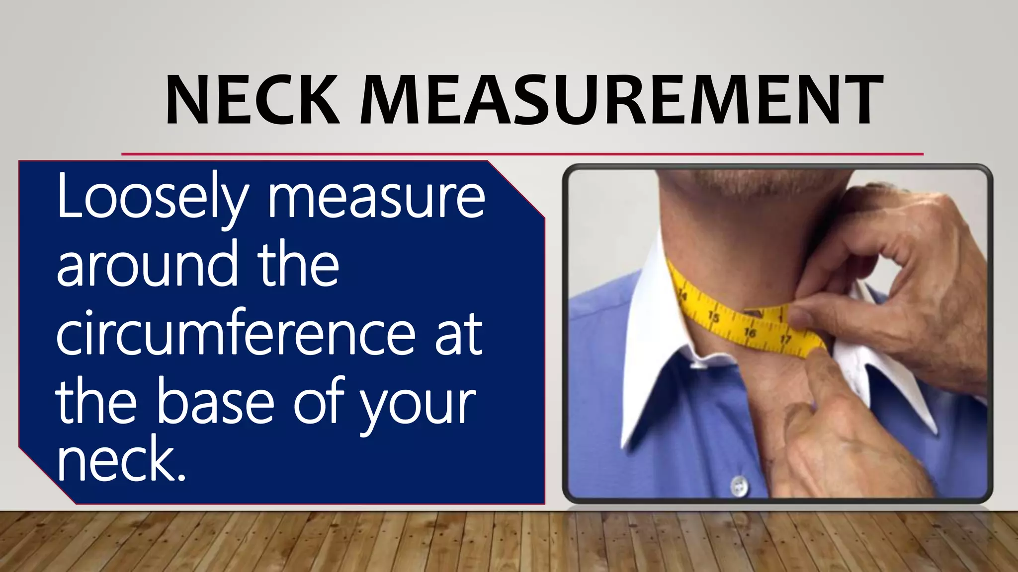 Take body measurements (men's apparel) | PPTX