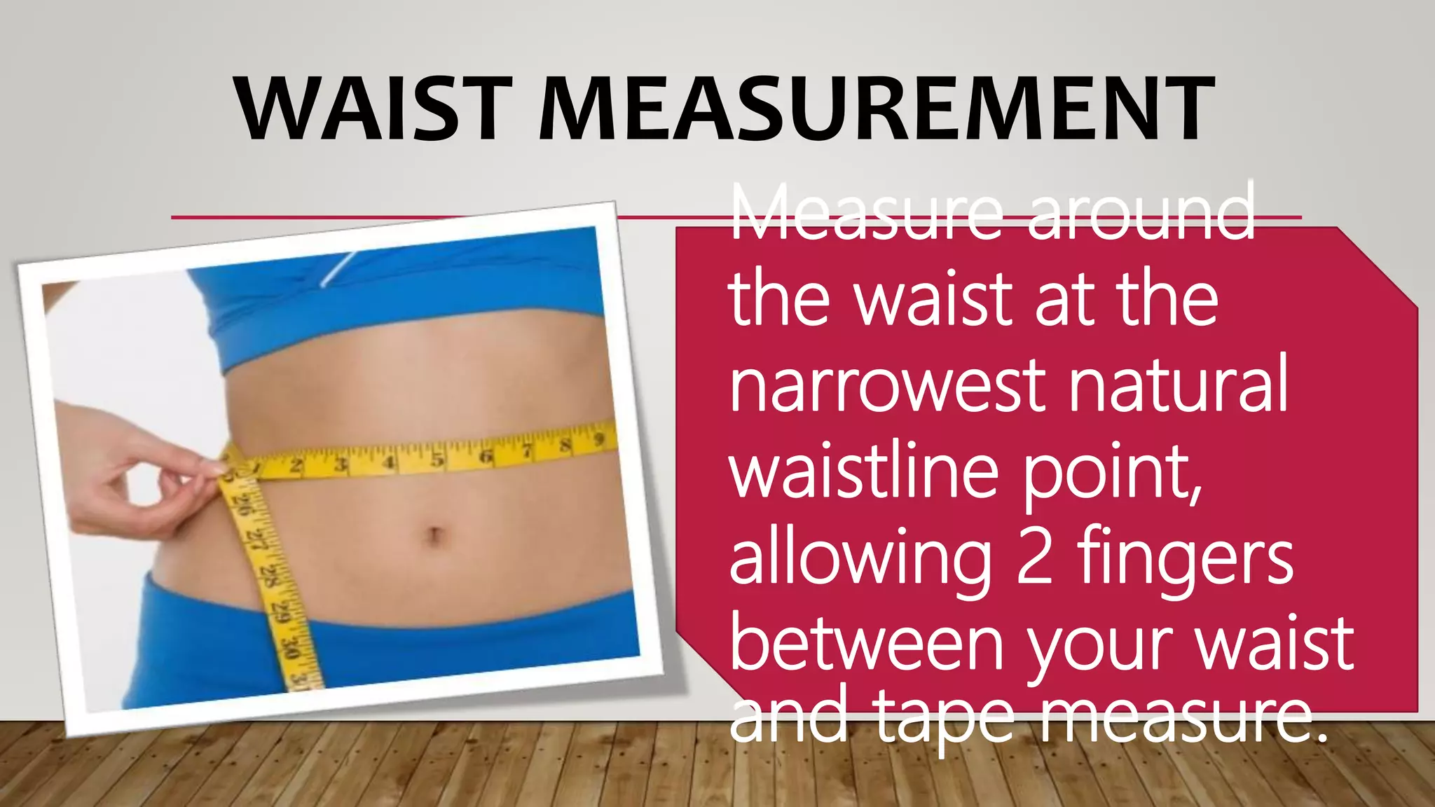 Take body measurements (women's apparel) | PPTX