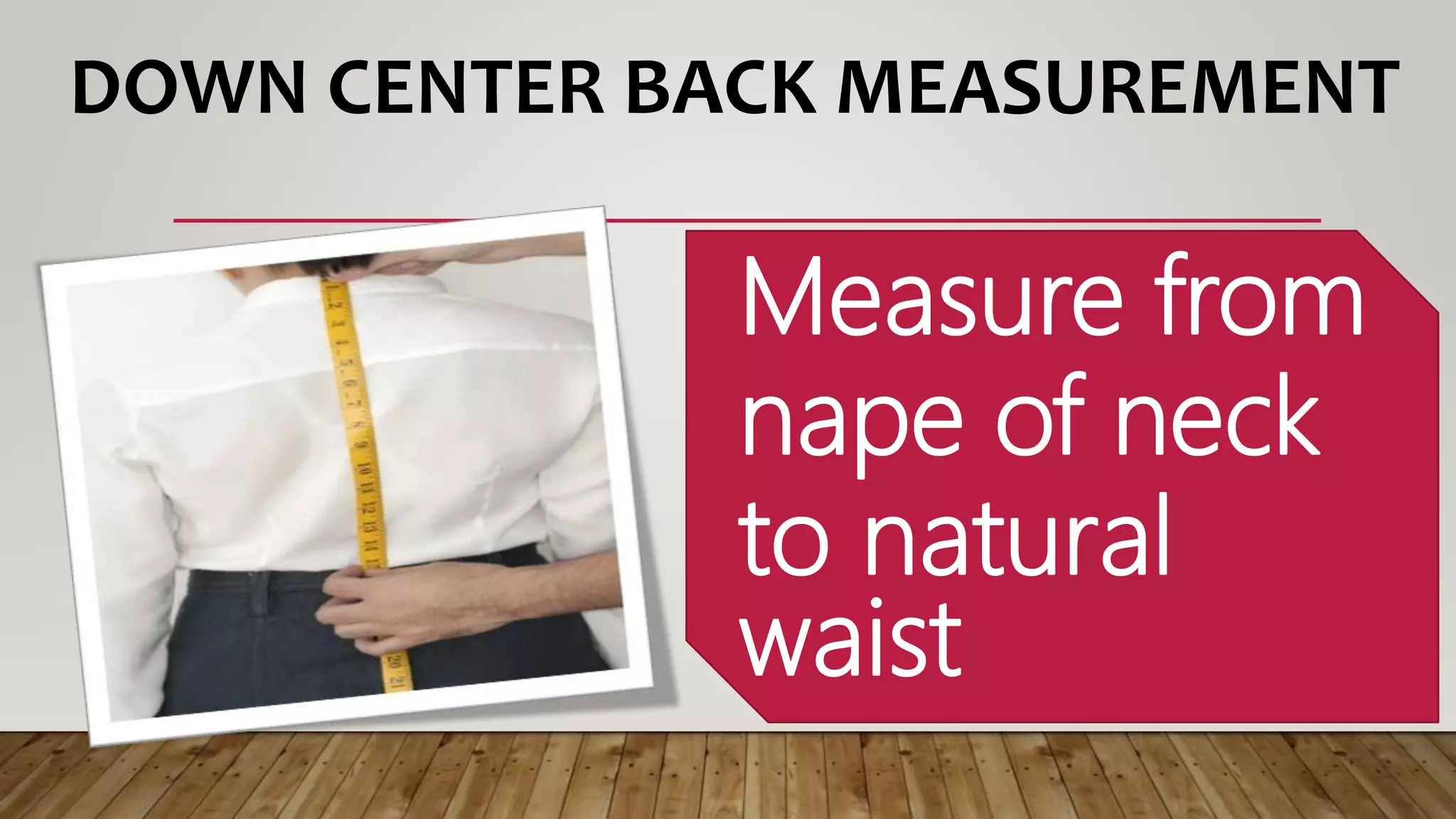 Take body measurements (women's apparel) | PPTX