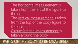 Take body measurements (women's apparel) | PPTX
