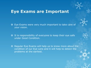 Take care of your eyes | PPTX