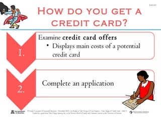 Take charge of credit cards power point presentation 2.4.1.g1