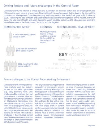 Welcome to the future Control Room Working Environment | PDF