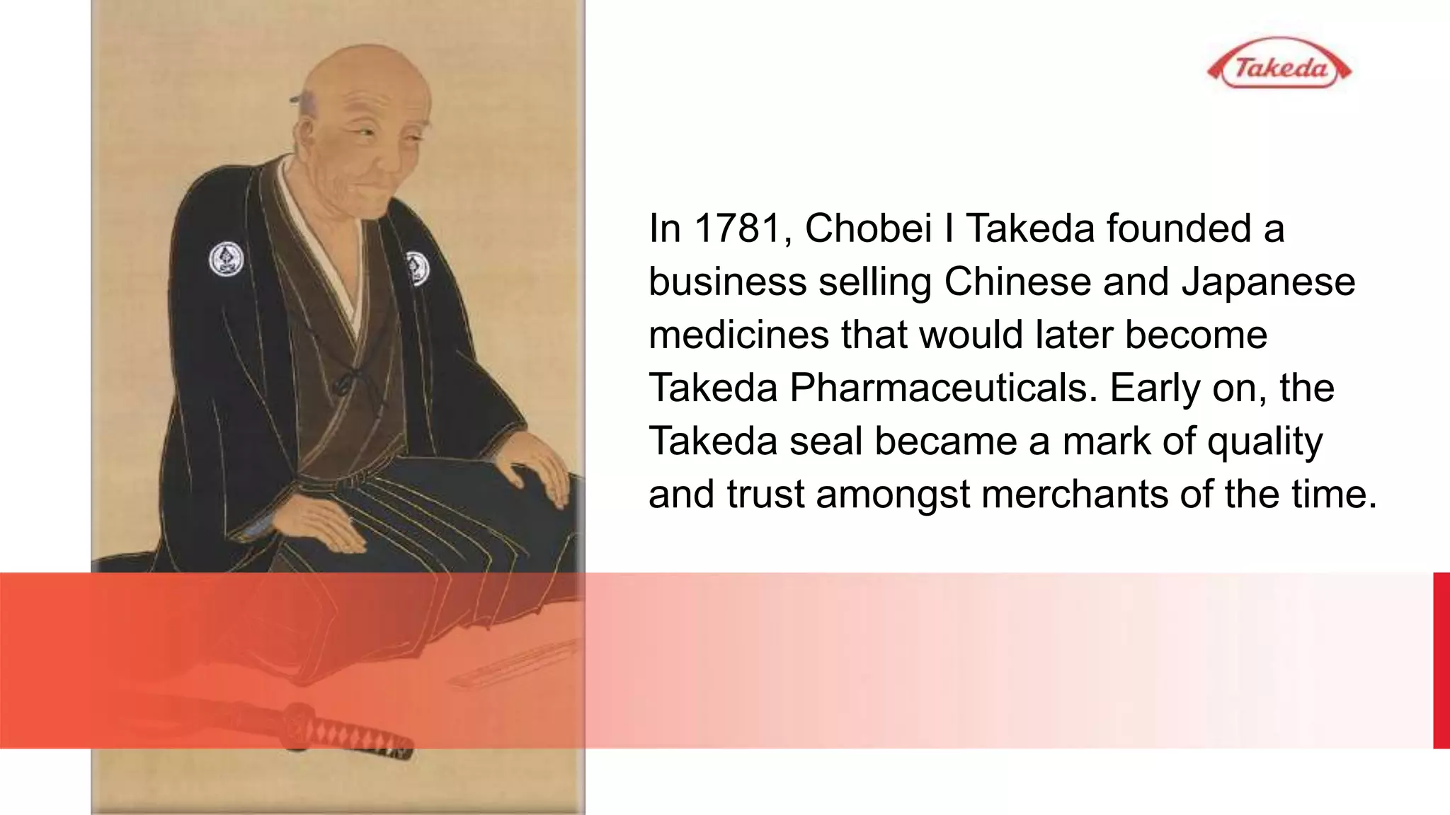 Slide show of Takeda's history | PPTX