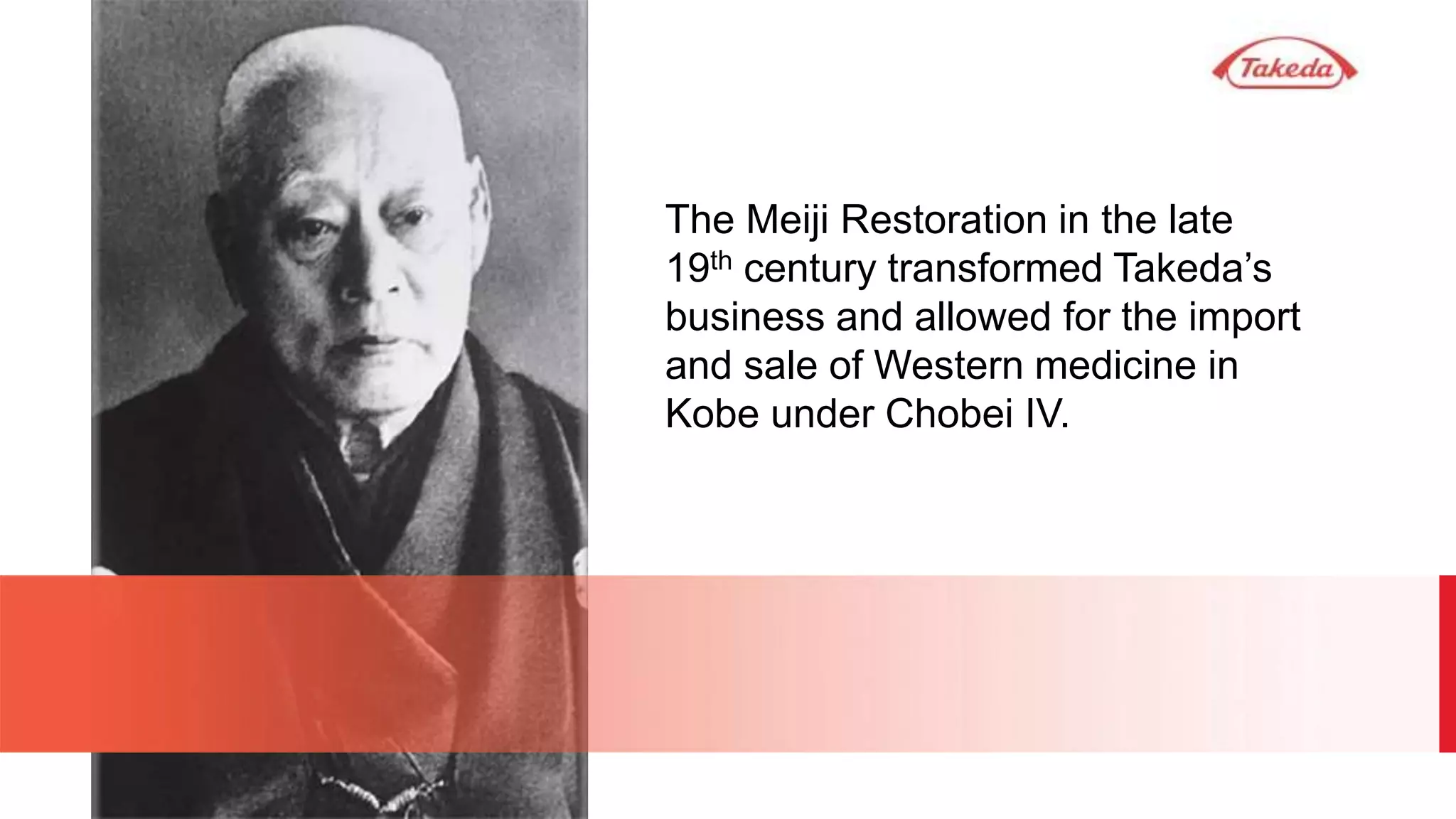 Slide show of Takeda's history | PPTX