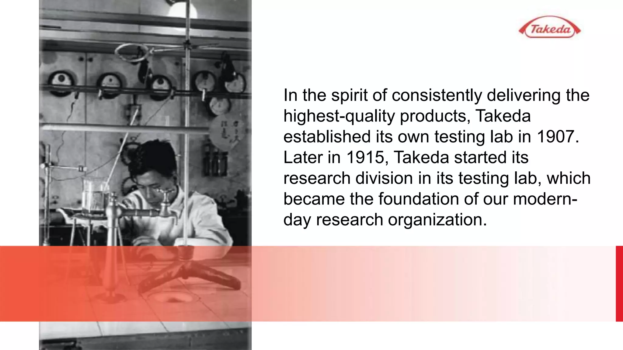 Slide show of Takeda's history | PPTX