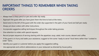 Take Food and Beverage Orders Module 4.pptx