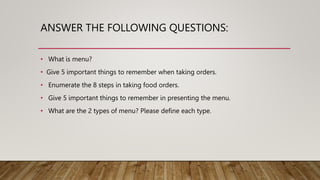 Take Food and Beverage Orders Module 4.pptx
