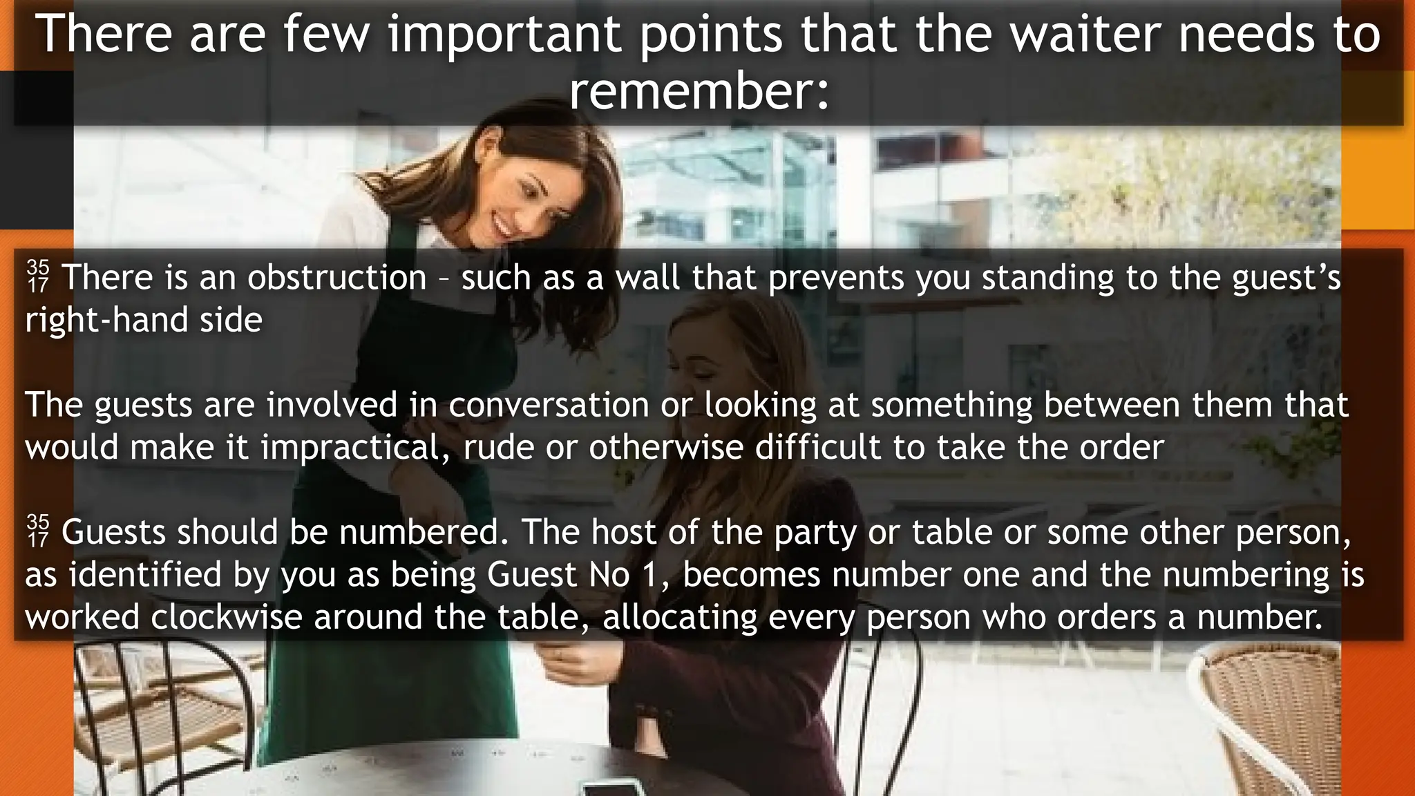 Take Food and Beverage Orders.pptx: FBS NC | PPTX