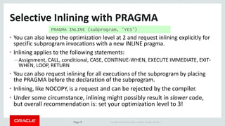 Take Full Advantage of the Oracle PL/SQL Compiler | PPTX