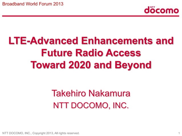 LTE-Advanced Enhancements and Future Radio Access Toward 2020 | PDF
