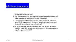 Tugas Kesehatan Lingkungan dan kesehatan kerja | PPT