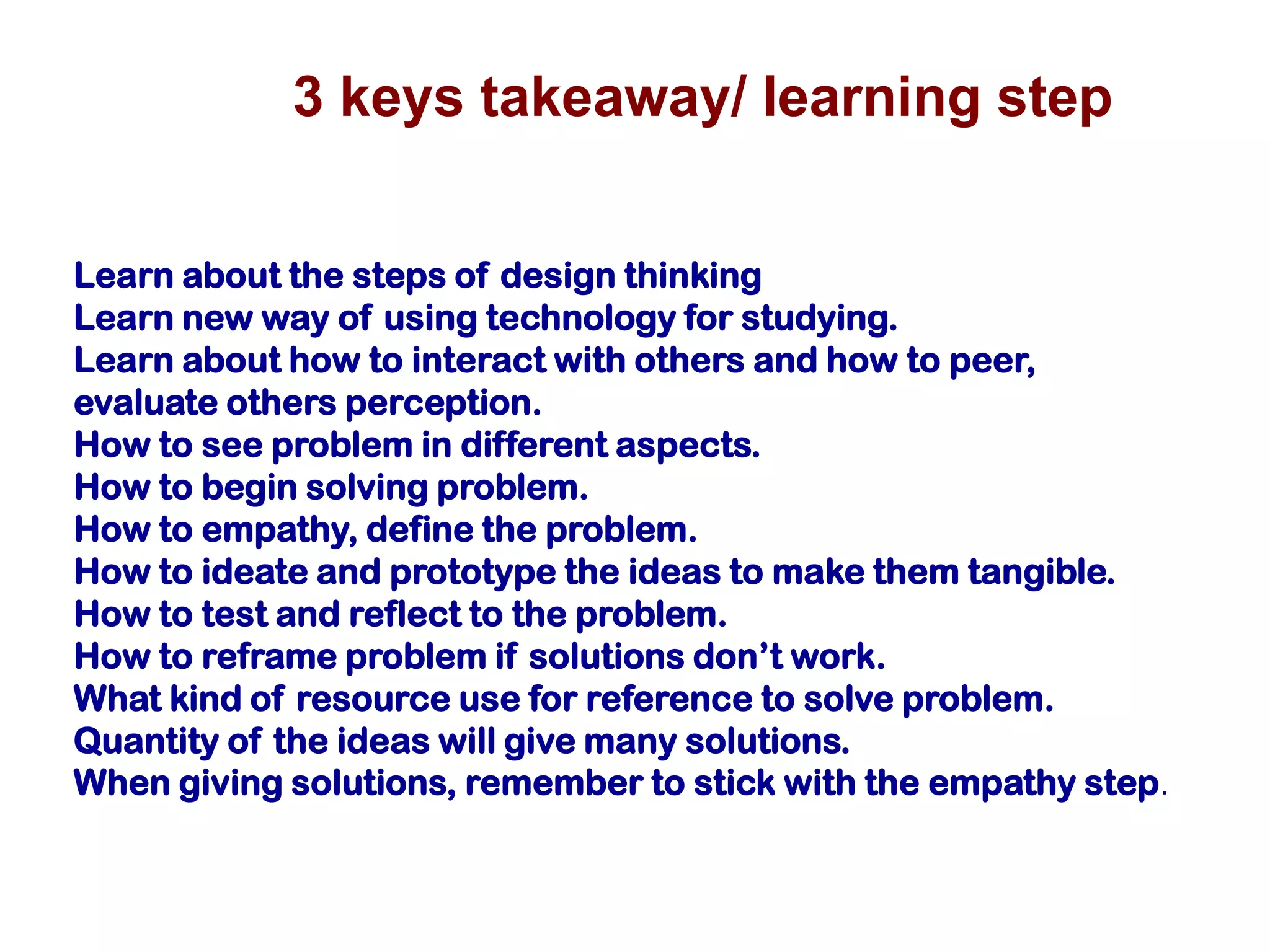 Apply design thinking. | PPT