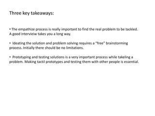 Take it home applying design thinking | PPT