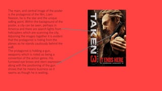 Taken 3 Poster Analysis | PPTX