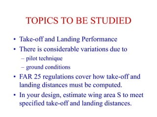 Take Off And Landing Performance | PPT