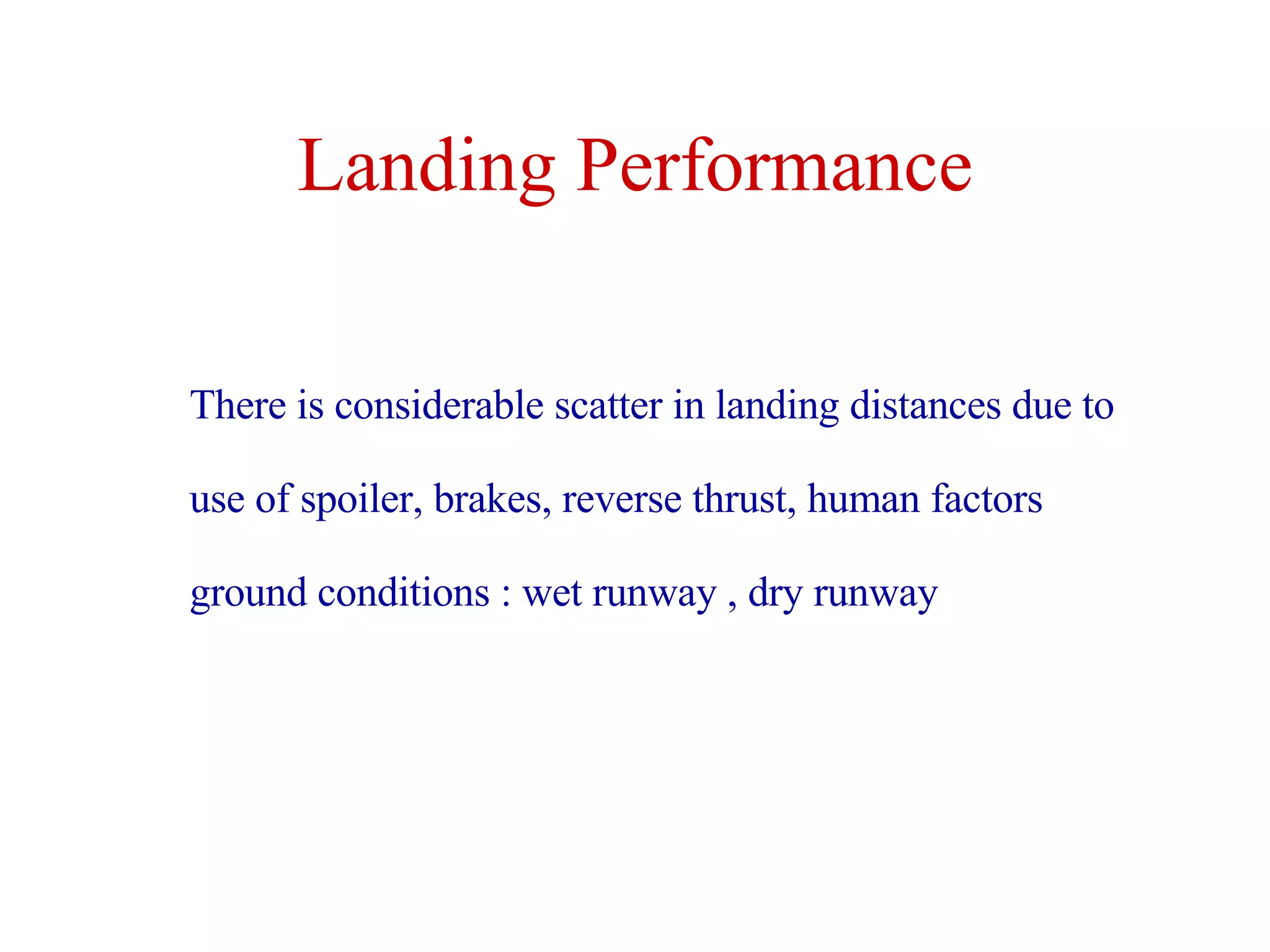 Take Off And Landing Performance | PPT