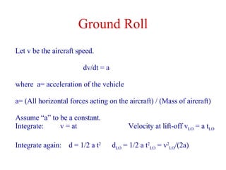 Take Off And Landing Performance | PPT