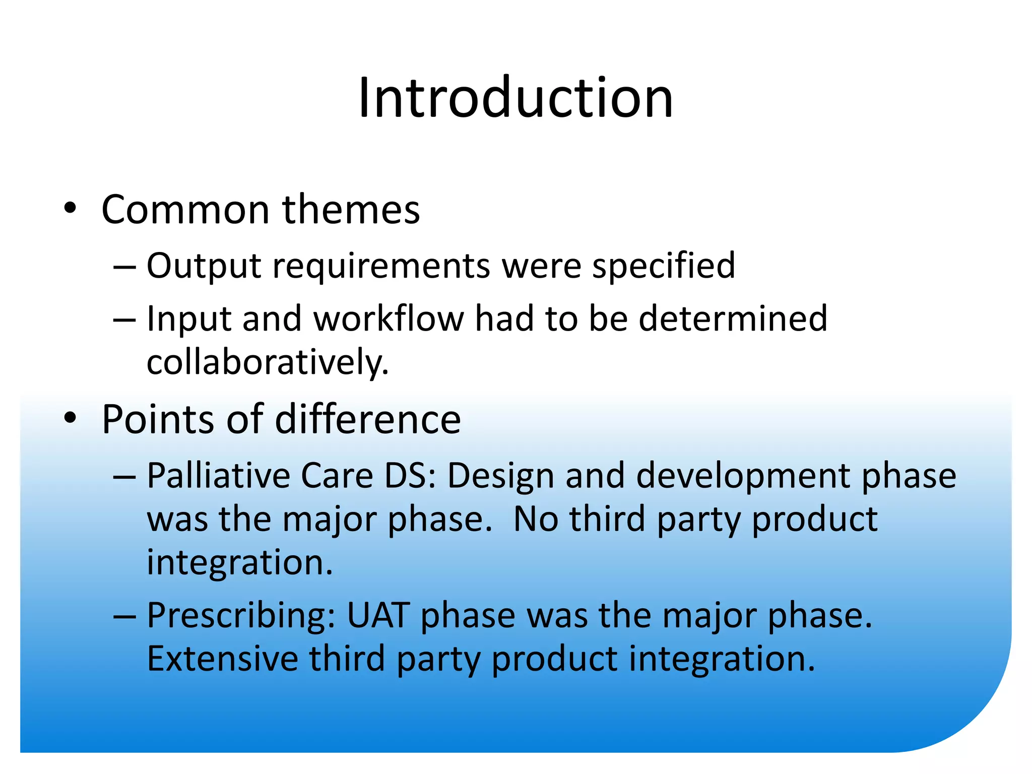 Take one Palliative Care Data Standard, a course of NZ Universal List ...