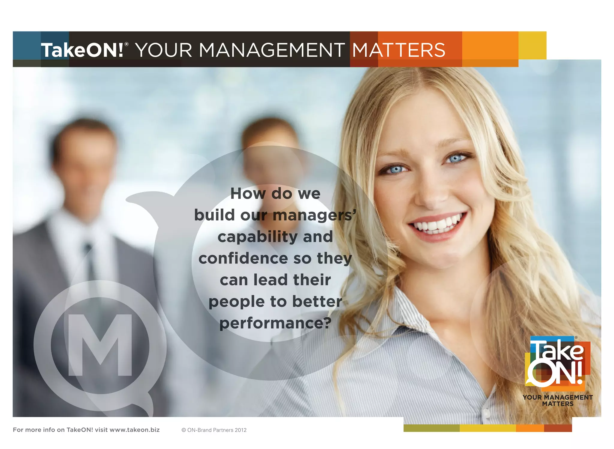 TakeON! Management Matters brochure | PDF | Business Administration | Business