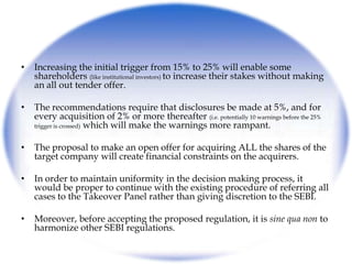 Takeover Code: A comprehensive Review | PPTX