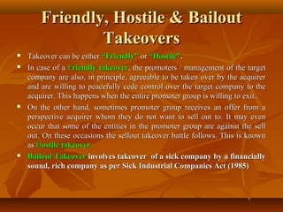 Takeover and takeover defenses | PPT