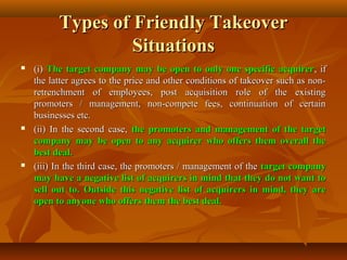 Takeover and takeover defenses | PPT
