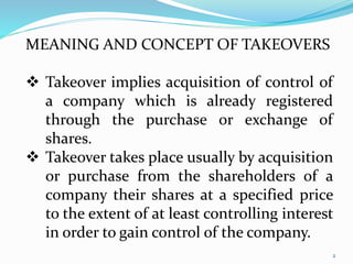 Takeovers | PPTX