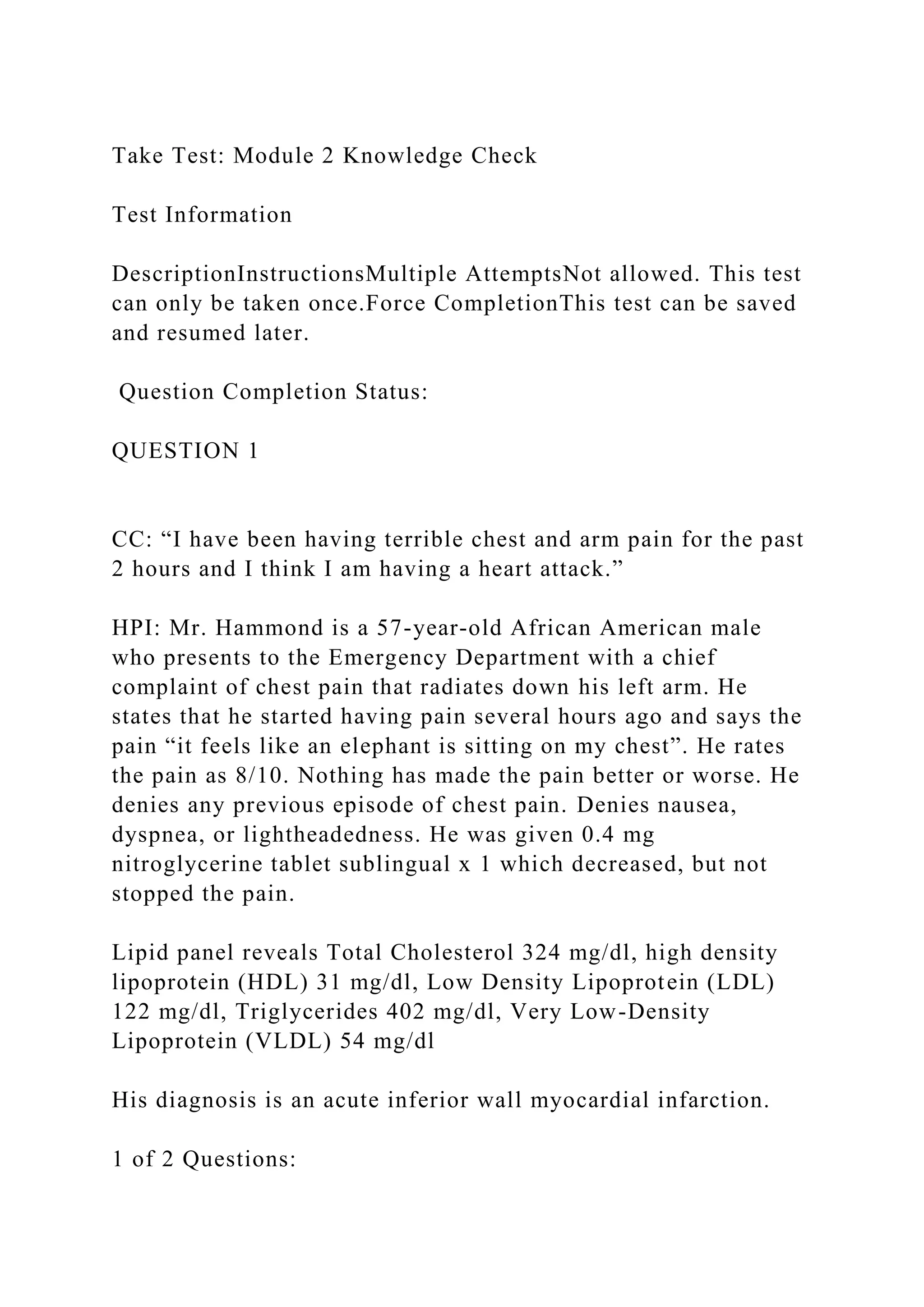 Take Test Module 2 Knowledge CheckTest InformationDescripti.docx