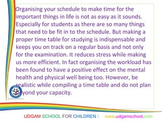 Take time to make a good study time | PPT