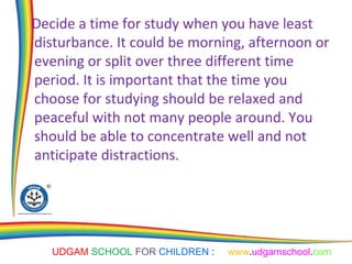 Take time to make a good study time | PPT