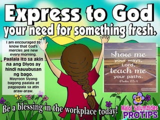 Take time to reflect and be grateful .PROTIPS/MALOI SALUMBIDES | PPTX