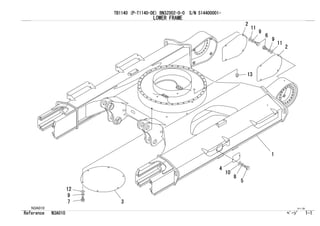 Takeuchi tb1140 hydraulic excavator parts catalogue manual (serial no ...