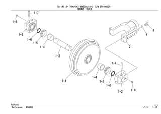 Takeuchi tb1140 hydraulic excavator parts catalogue manual (serial no ...