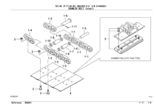 Takeuchi tb1140 hydraulic excavator parts catalogue manual (serial no ...
