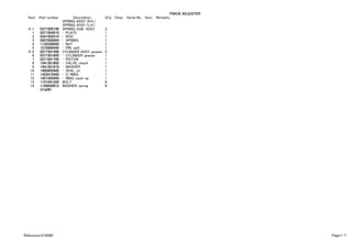 Takeuchi tb138 fr compact excavator parts catalogue manual (serial no ...