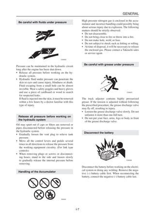 Takeuchi tb138 fr compact excavator service repair workshop manual ...