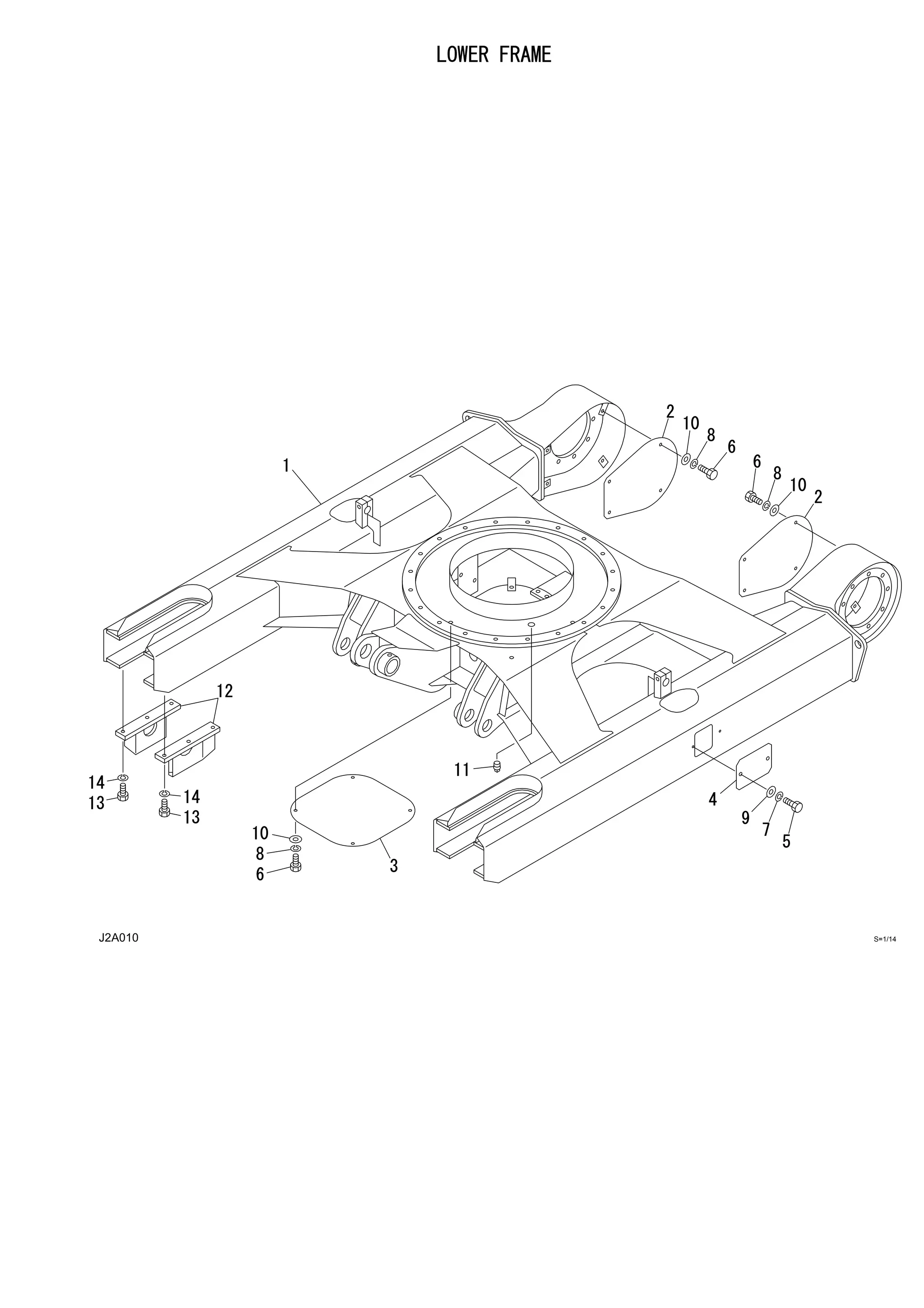 Takeuchi tb150 c hydraulic excavator parts catalogue manual serial no ...